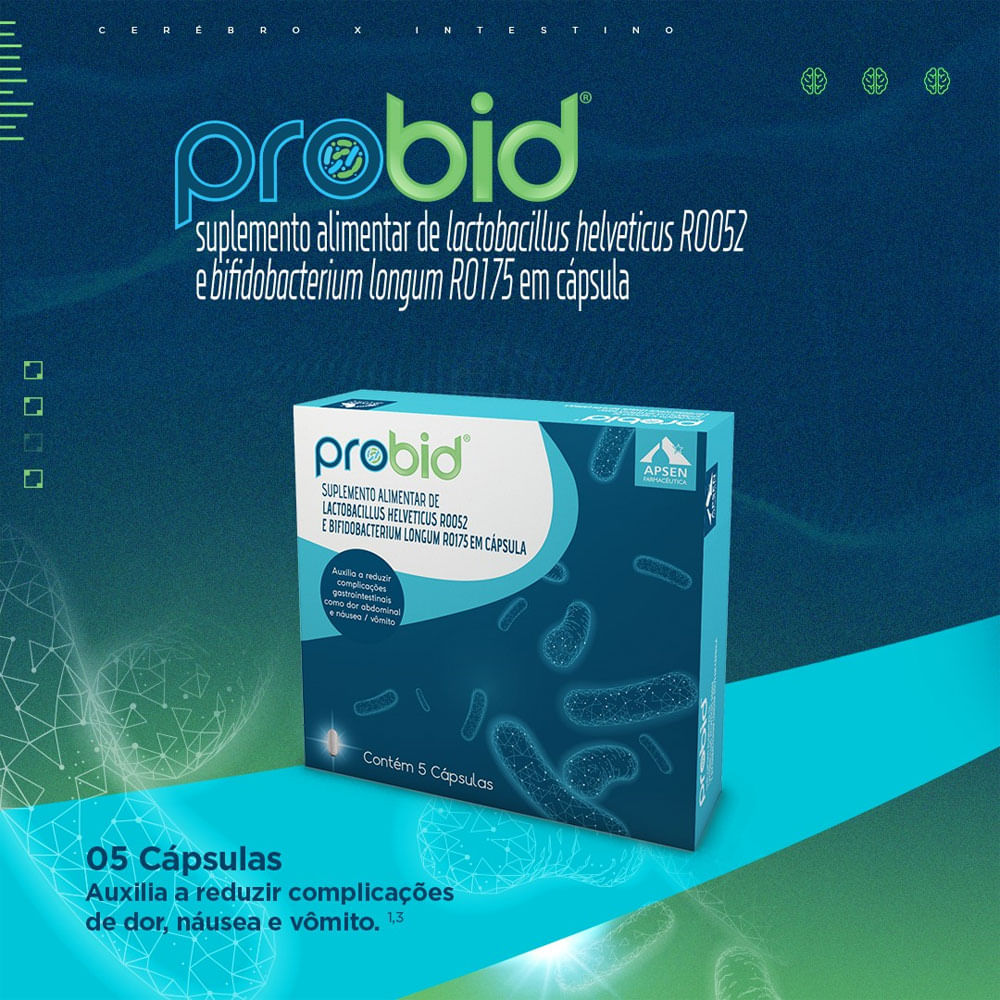 Probid Probiótico Suplemento Alimentar c/5 Cápsulas Apsen - Apsen com Você
